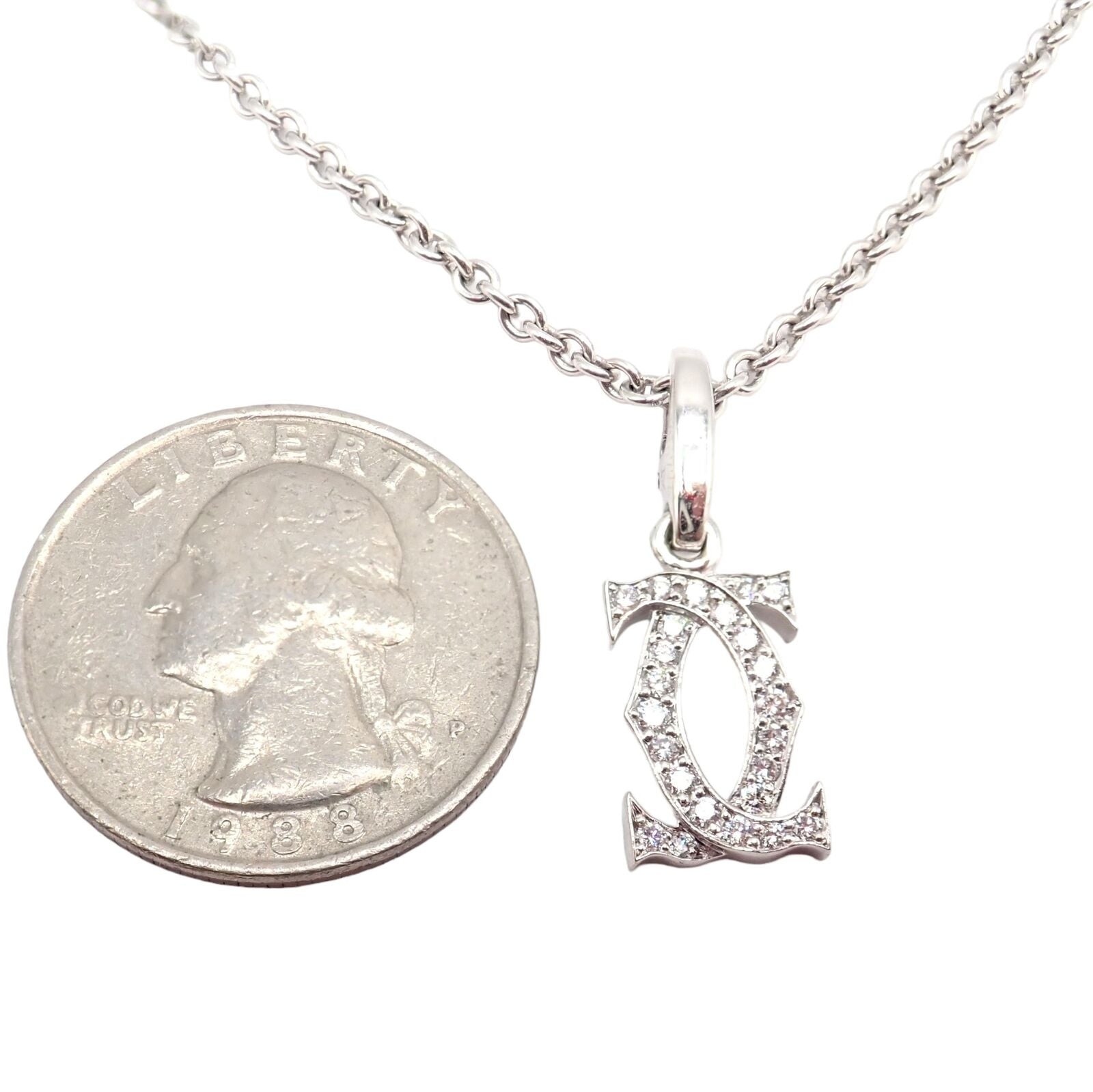 White gold c necklace store