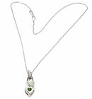 Rare! Authentic Piaget 18k White Gold Diamond Peridot Heart Pendant Ne